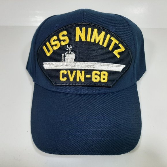 Accessories | Us Navy Uss Nimitz Cvn 68 Mens Cap Hat Navy Bl | Poshmark